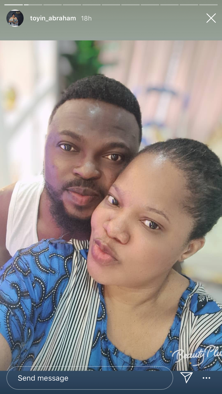 Actress Toyin Abraham Shares Loved Up Photos With Her Husband Kolawole