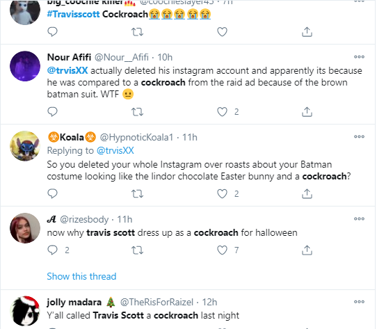 Travis Scott deactivates his Instagram after fans compared him to a ...