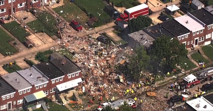 Major gas explosion destroys homes in Baltimore, killing 1 and trapping ...