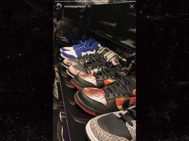 Drake shows off his shoe collection as he self-isolate - Report Minds